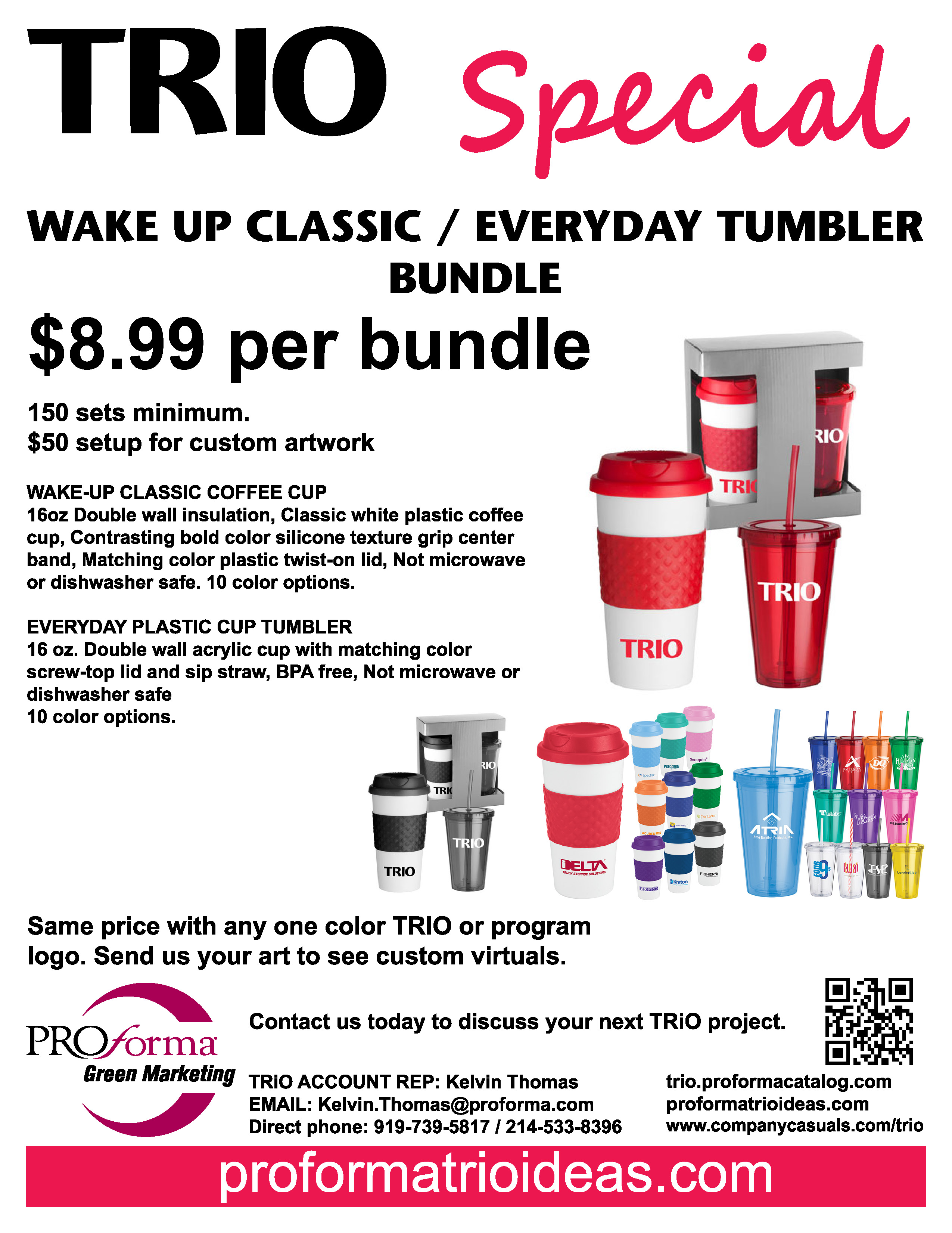 Special: TRIO Drinkware Bundle | Proforma TRIO Ideas