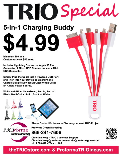 5-in-1 Charging Buddy | Proforma TRIO Ideas