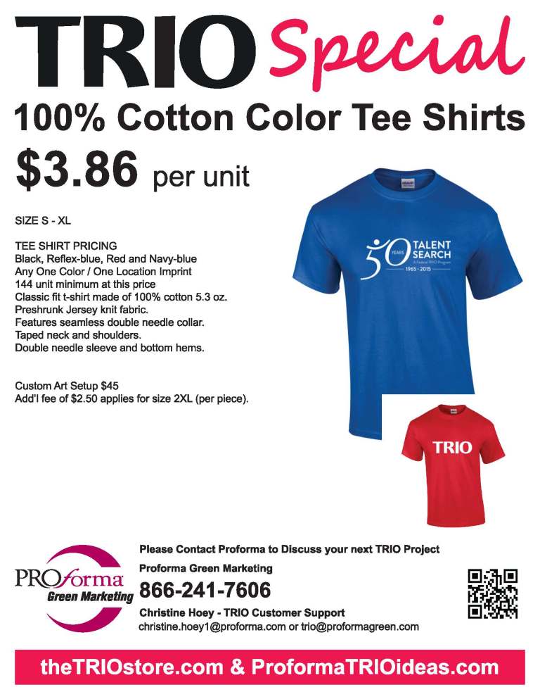 Tee Shirts | Proforma TRIO Ideas