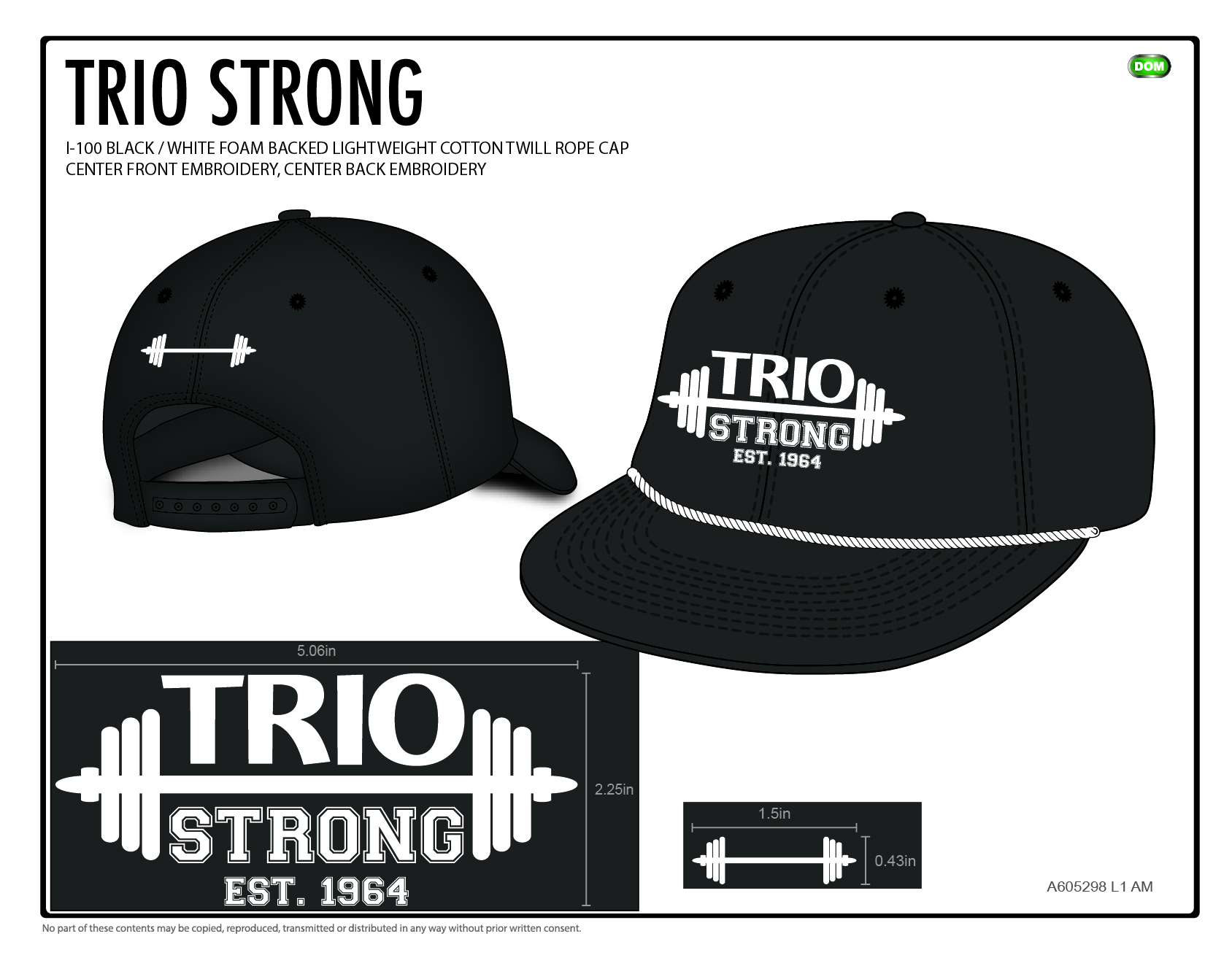 New TRIO Cap Designs | Proforma TRIO Ideas