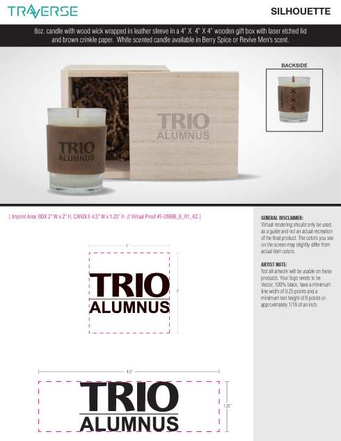TRIO ALUMNI GIFT SET: SILHOUETTE | Proforma TRIO Ideas